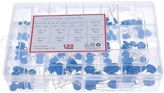 Amazon.com: Mustpoint 150pcs 15value Varistor Resistor Assorted kit Set ...