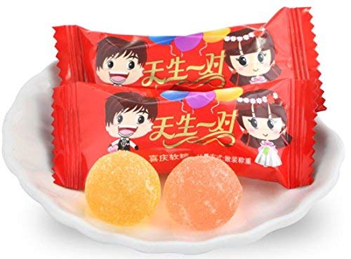 Amazon.com : Chinese Snacks Candy: Various Fruits Flavors Wedding Soft ...