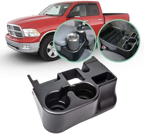 Phamyor Center Console Cup Holder Attachment for 2003-2012 Dodge Ram ...
