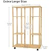VISWIN Extra-Large Art Storage Rack with Wheels - Adjustable Wooden ...