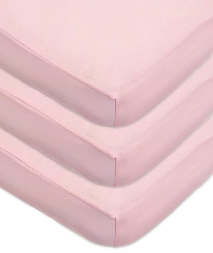 Amazon.com : American Baby Company 3 Pack 100% Natural Cotton Fitted ...
