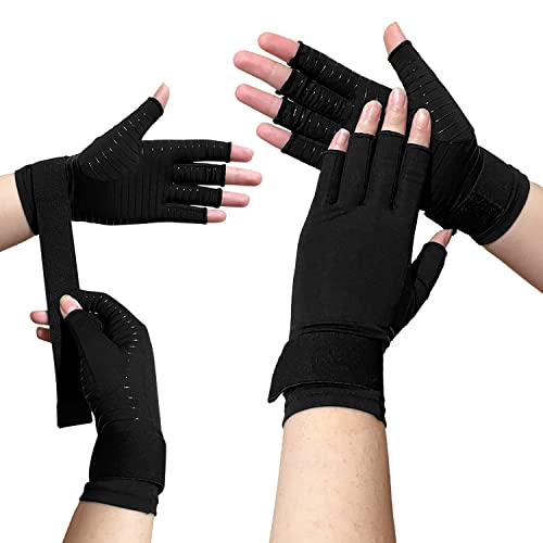 Fingerless Compression Gloves for Rapid Recovery, Pain Relief