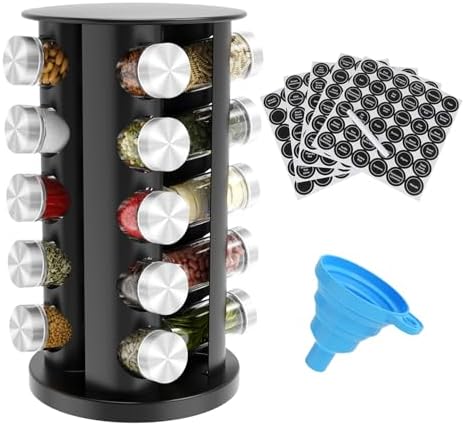 Amazon.com: Daiumulti Rotating Spice Rack Organizer, Spice Tower for ...