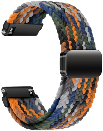 AGUPERFIT Watch Bands 22mm, Braided Loop Nylon Watch Straps Stretchy ...