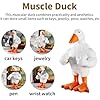 Amazon.com: WPHIIHC Funny Muscle Duck Statue Home Decor，Cute Little ...