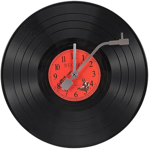 Amazon.com: NOLITOY Funny Classic Music Record Disco Wall Clock Battery ...