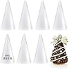 Amazon.com: 8 Pack Styrofoam Cones for Craft, 5.6x2.5in Craft Foam Tree ...