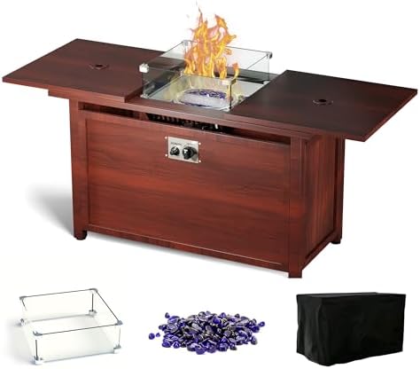 Amazon.com: Outdoor GreatRoom Co Propane Fire Pit Table - Balsam ...