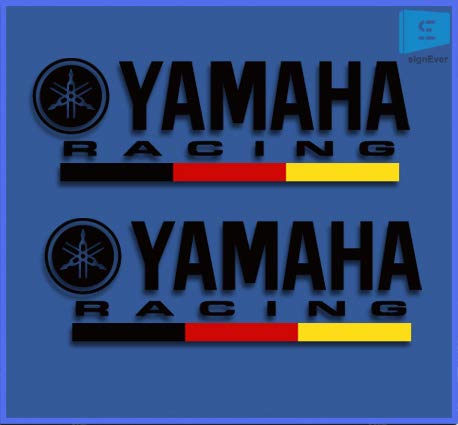 SIGN EVER Yamaha Racing Logo Stickers for Fzs R15 v3 Rx100 Bike Sides ...