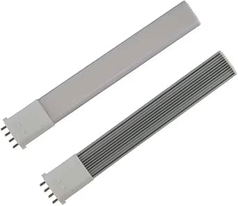 2-Pack 2GX7 Base LED Bulb 6W/8W=50W/70W 4-Pin Fluorescent PL CFL Tube ...
