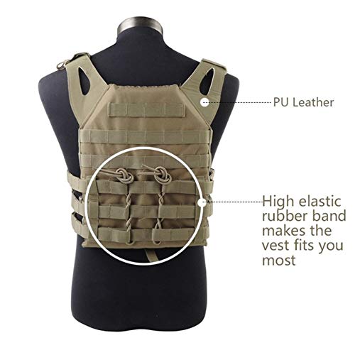 600D Molle Tactical Vest Simplified Version Military Chest Protective ...