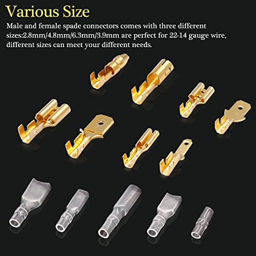 Snapklik.com : Twidec/640Pcs 28/48/63mm Quick Splice Male And Female ...