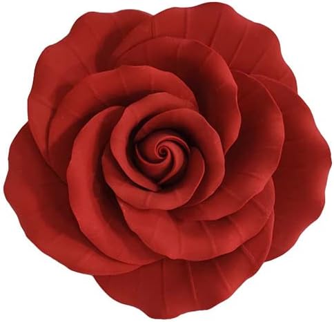 Amazon.com: O'Creme Garden Roses Gumpaste Flower Set - Red-Small ...
