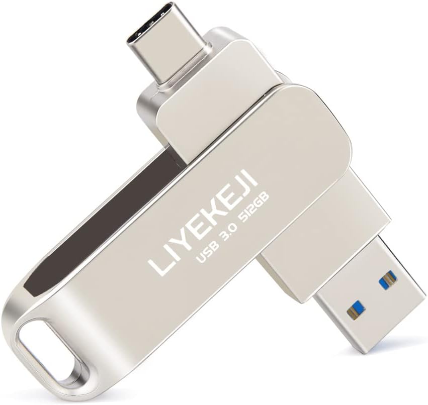 USB C Flash Drive 512GB USB Flash Drive with Type C Port,2 in 1 Thumb ...