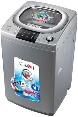 Clikon 11 kg Top Load Full Automatic Washing Machine with Tempered ...