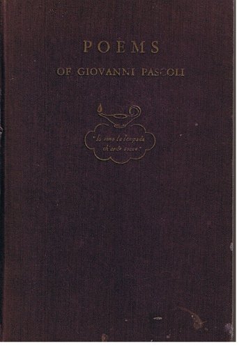 Poems of Giovanni Pascoli: Giovanni Pascoli: Amazon.com: Books
