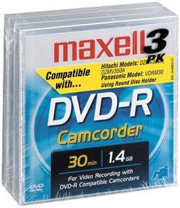 Amazon.com: 3¿ DVD-R & DVD-RAM Round Cartridges for Panasonic & Late ...