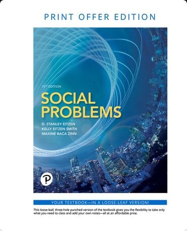 Loose-Leaf for Social Problems, 15th edition: D Stanley Eitzen ...