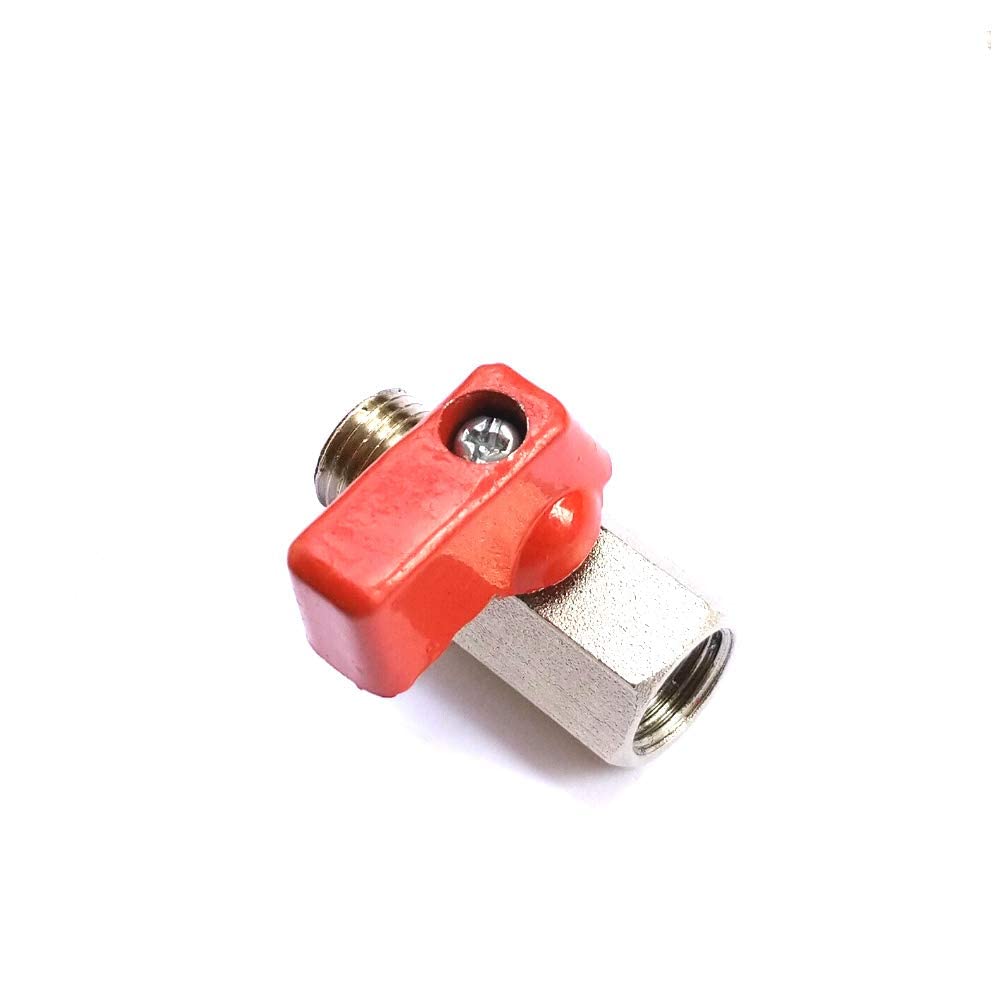 KHANJAN 1/4" Mini Ball Valve Shut-Off Handle - Brass Construction for ...