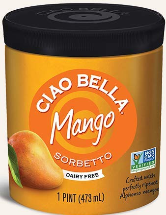 Amazon.com: Ciao Bella, Mango Sorbetto, Pint (4 Count) : Grocery ...