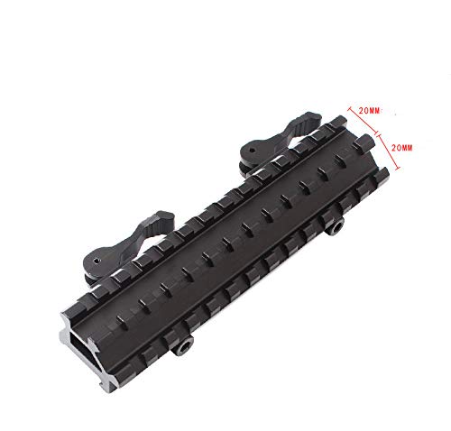 Ulightfire Picatinny Riser Mount 13-Slot 45 Degree Mount Base Quick ...