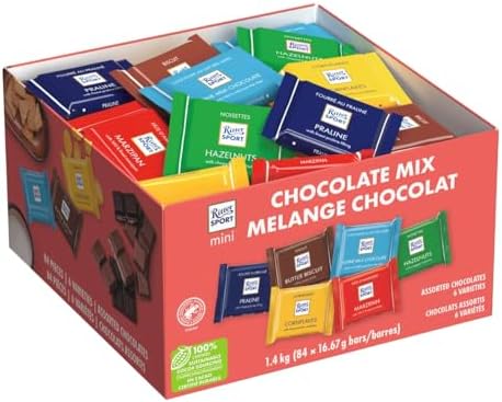 Amazon.com: Ritter Sport Mini Chocolate Bars, Assorted Flavors Colorful ...