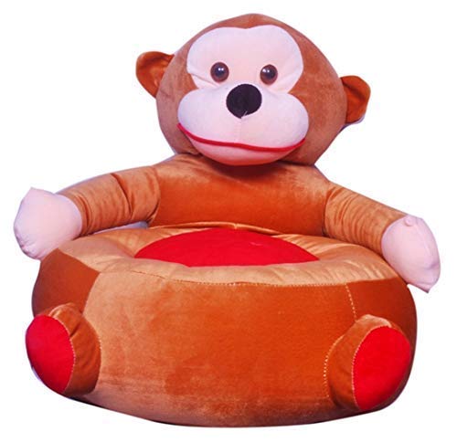 GIFTEE Monkey Shape Soft Toy Sofa Chair,Seat for Baby Sitting, King ...