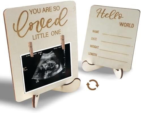 Amazon.com : Baby Shower Pregnancy Announcement Sonogram Picture Frame ...