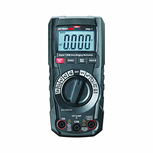 Metravi PRO 7 Auto-ranging Digital TRMS Multimeter with backlit ranges ...