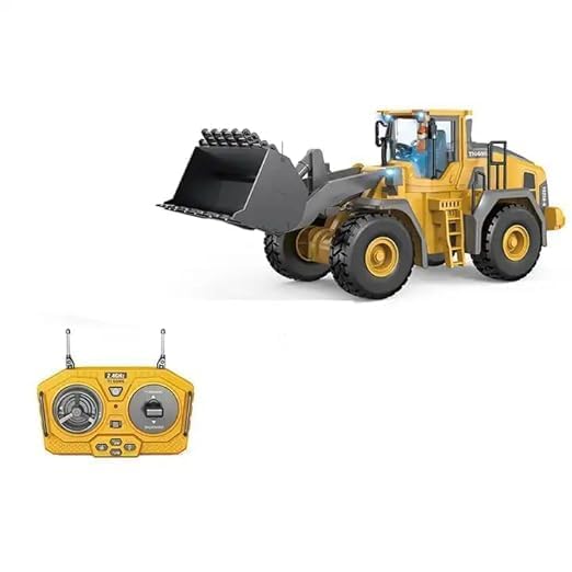 Jetra Rc Excavator 9 Channel Rc Jcb Truck Toys Metal Shovel 1:24 Remote ...