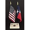 Amazon.com: 1 American and 1 Texas Executive Flag Set American Made ...