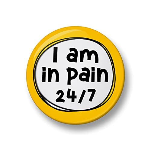 I am in Pain 24/7 Pin Badge 32mm Chronic Pain Pin Invisible Awareness ...