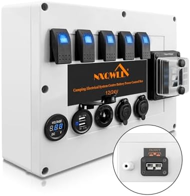 Amazon.com: 12/24V Camping Electrical System Centre Battery Power ...
