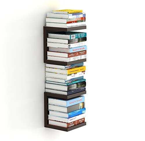 BLUEWUD Alvin Engineered Wood Wall Mount Book Shelf Rack, Smart ...