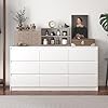 Amazon.com: Hitow 9 Drawer Dresser for Bedroom with Deep Drawers, Large ...