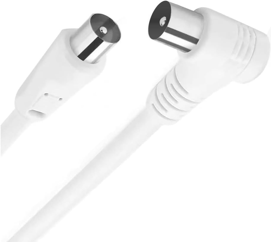 TOOGABBIE 10Ft Right Angle TV Antenna Cable, PAL Male to PAL Male TV ...