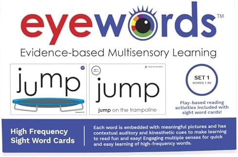 Amazon.com: Eyewords Sight Word & Phonics Flash Cards, Set 1 (High ...
