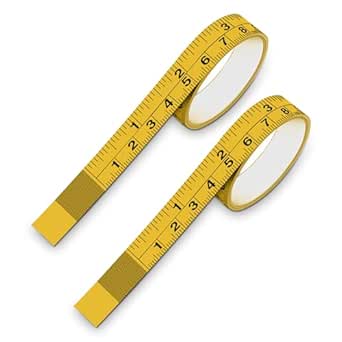 2 PCS Steel Self-Adhesive Measuring Tapes, 39 Inch Imperial and Metric ...