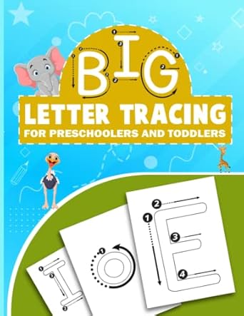 BIG Letter Tracing for Preschoolers and Toddlers: This book will help ...