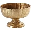 Amazon.com: Accent Decor Distressed Gold Metal Compote Bowl | Gold ...