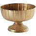Amazon.com: Accent Decor Distressed Gold Metal Compote Bowl | Gold ...