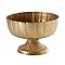 Amazon.com: Accent Decor Distressed Gold Metal Compote Bowl | Gold ...