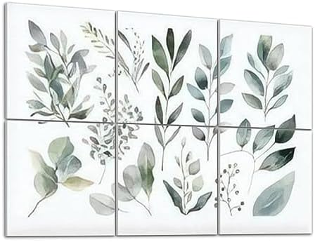 Amazon.com: 6 Pack Art Acoustic Panels Watercolor floral set flower ...