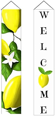 Amazon.com: Front Door Banner Seasonal Welcome Hanging Banner Porch ...