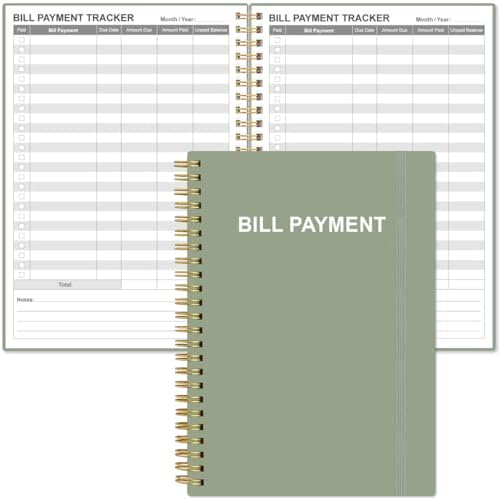 Amazon.com : Bill Tracker Notebook - Monthly Bill Organizer & Planner ...