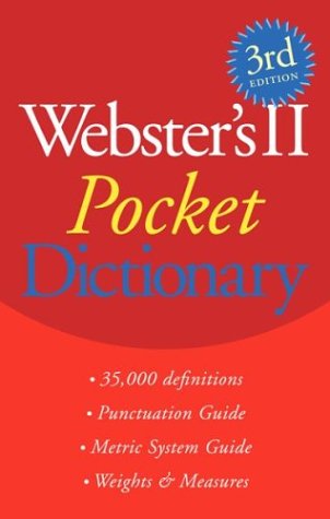 Amazon.com: Webster's Ii Pocket Dictionary: 9780618406906: Books