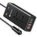 Portronics Zaptor 200W Car Inverter with Dual AC Sockets, 20W Type-C PD ...
