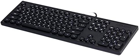 Ajazz AK325 104-Key Backlit Round Keycap USB Wired Desktop Computer ...