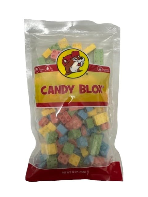 Amazon.com : Buc-ee's Candy Blox, Fun-Colored Edible Candy Bricks ...