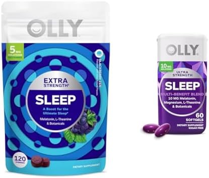 Amazon.com: OLLY Melatonin Sleep Gummies and Softgels Bundle with ...